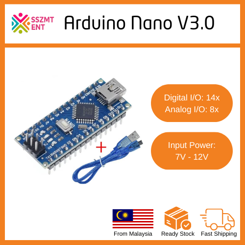 Nano V3.0 ATmega328P Microcontroller Development Board Compatible with ...