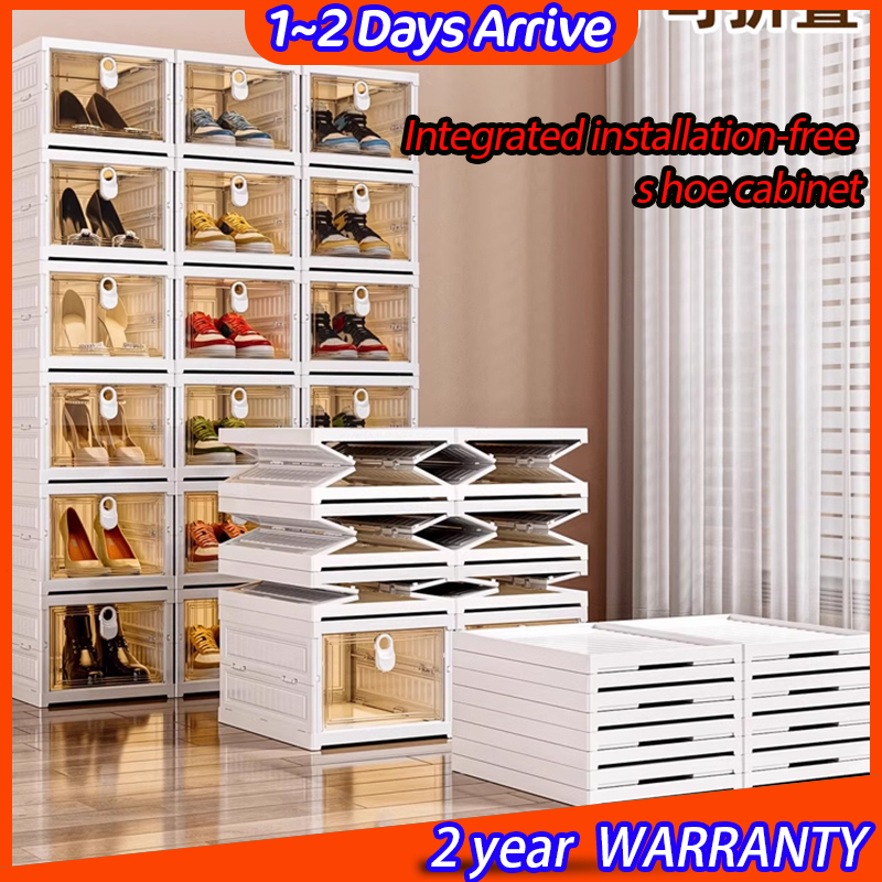 🔥In stock🔥House Folding Shoe Box Dust-proof Shoe Stacking Rack Thick ...