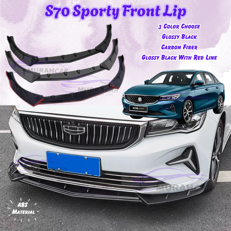 Proton S70 Front Bumper Lip Sporty Front Skirt Proton S70 Skirt Car ...