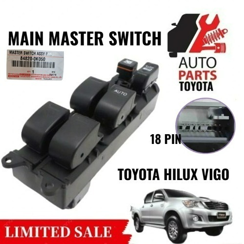 TOYOTA HILUX VIGO INNOVA FORTUNER 2005 2008 2012 YEAR POWER WINDOW MAIN ...