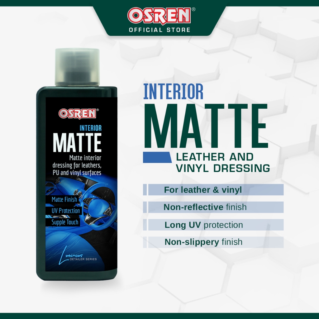 OSREN Luminous Interior Matte - Leather and Fabric Dressing (300ml ...