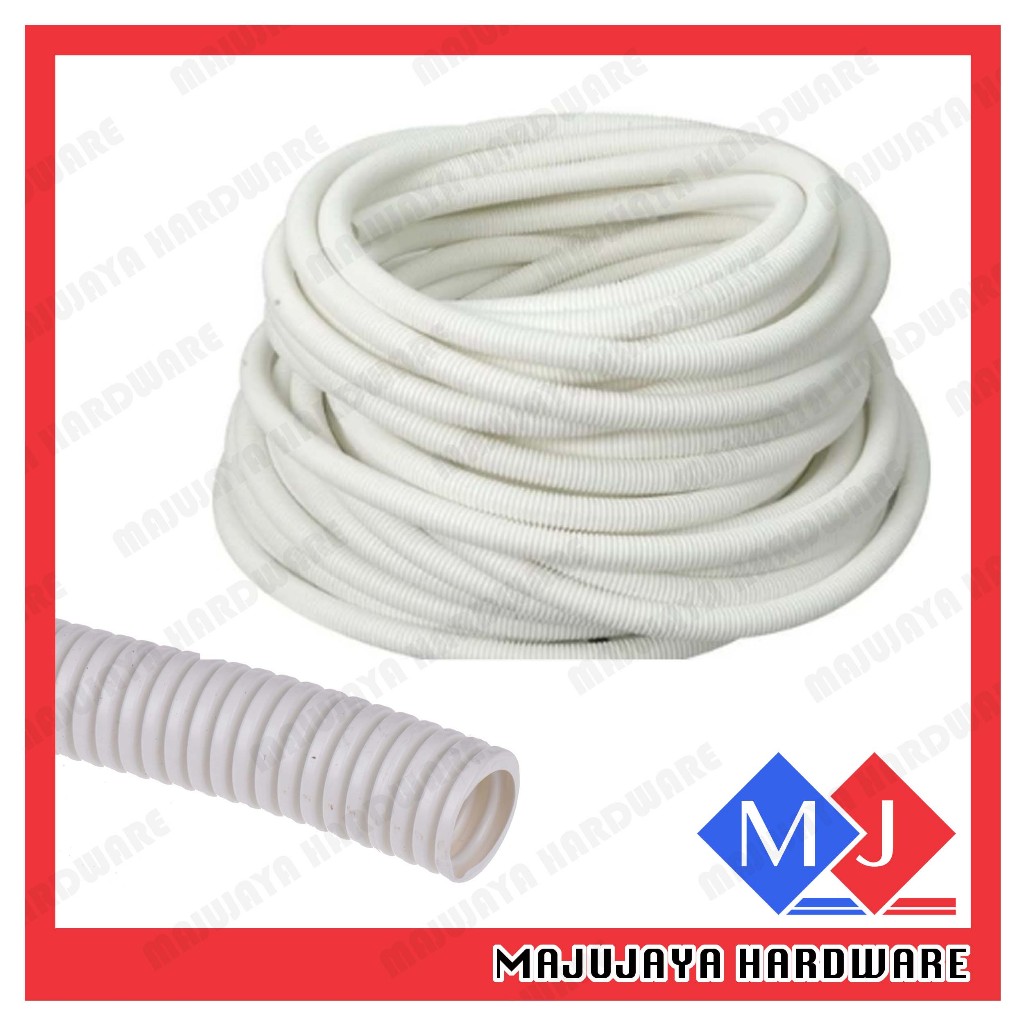 PVC Conduit Corrugated Flexible Pipe 3/4" 20mm Flexible Electrical ...
