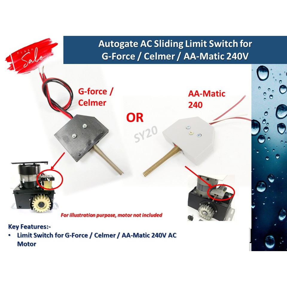 Autogate AC Sliding Limit Switch for G-Force / Celmer / AA-Matic 240V ...