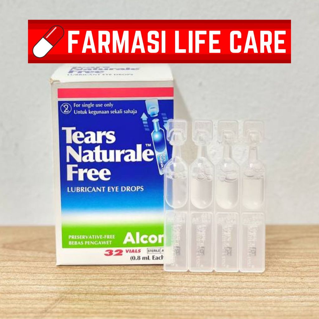 [KKM APPROVED] Alcon Tears Naturale Free Lubricant Eye Drops 0.8mL (4 ...