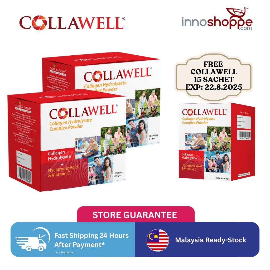 [SHORT EXPIRY] COLLAWELL® TWIN PACK Collagen Hydrolysate Complex Powder ...