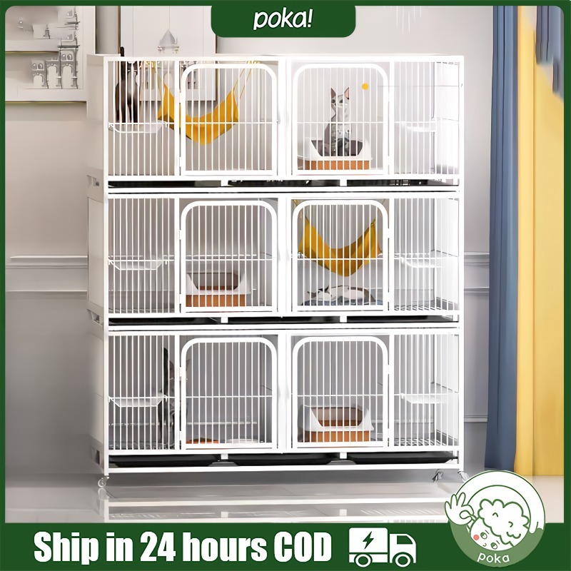 Sangkar Kucing Besar Murah Movable Cat Cage With Partition Large ...