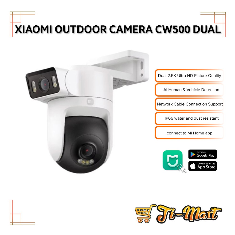 Xiaomi Outdoor Camera CW500 Dual | 2.5K Ultra-HD Quality | AI Human ...