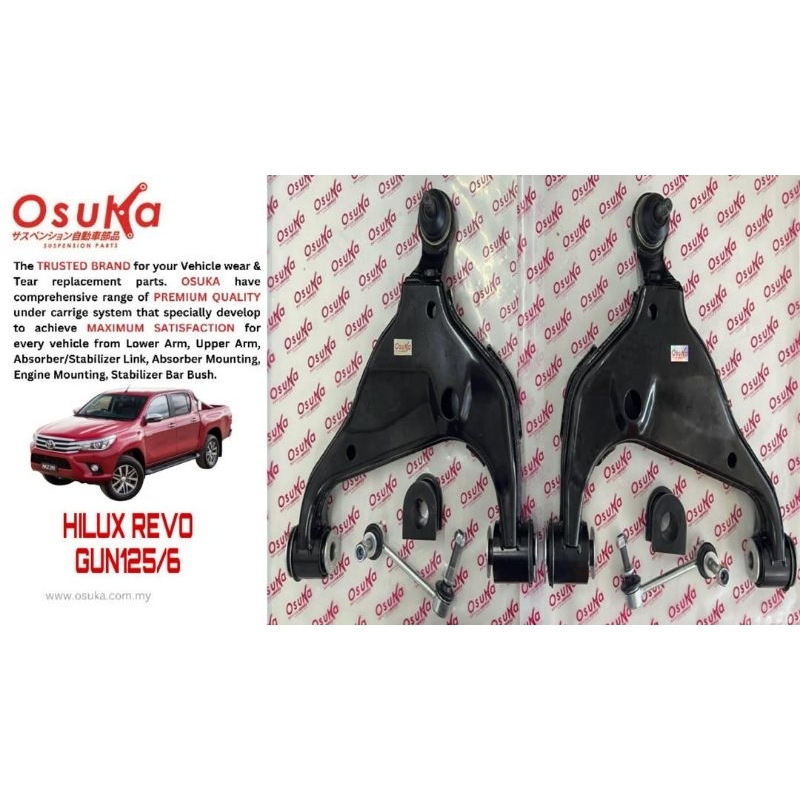 OSUKA COMBO SET 6 ITEM FRONT LOWER ARM , ABSORBER LINK , STABILIZER ...