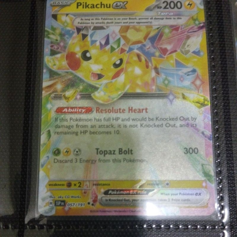 Original Pokémon TCG - Pikachu ex surging spark | Shopee Malaysia