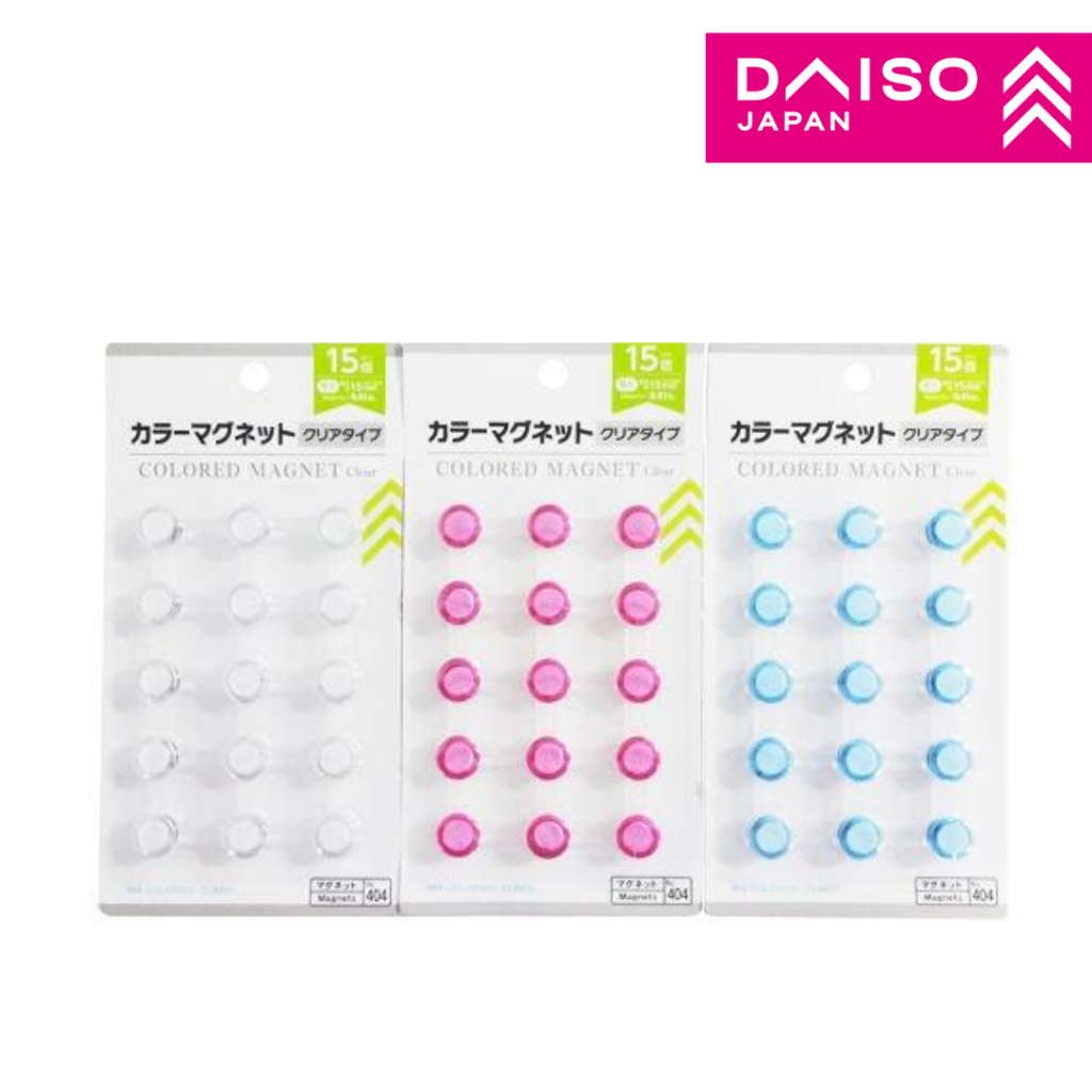 DAISO Colored Magnet Extra Small Clear Type (15 Pcs) | Shopee Malaysia