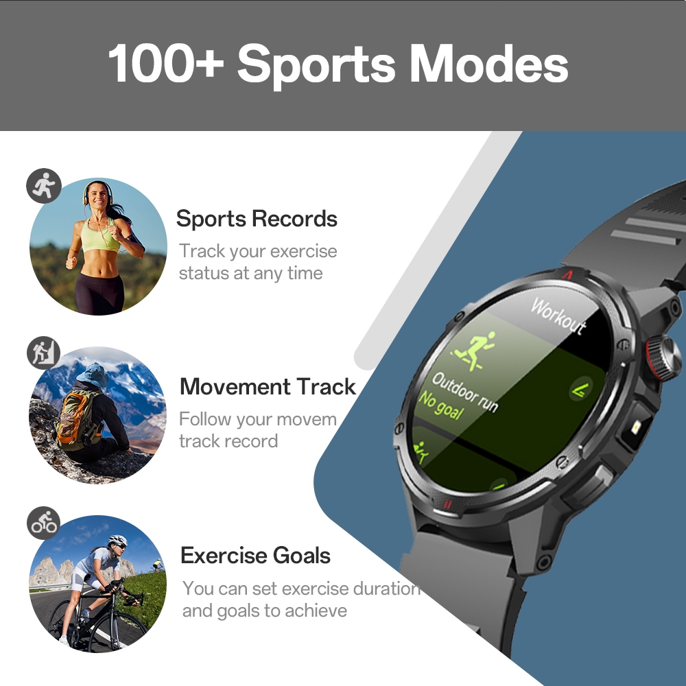 Aolon Tetra R4 Jam Smart Watch Man Original AGPS AMOLED Screen AOD ...