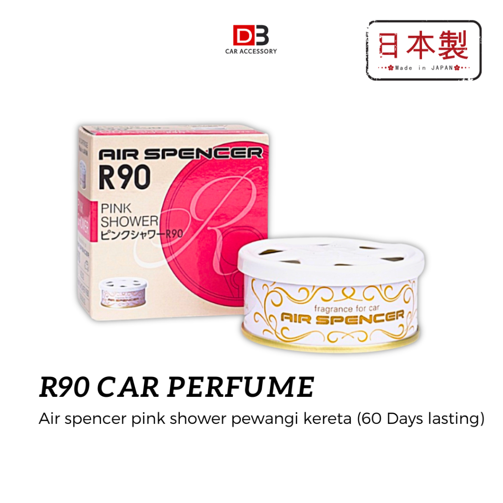 Air Spencer R90 Car Perfume Pink Shower Japan Made Pewangi Kereta 60 ...