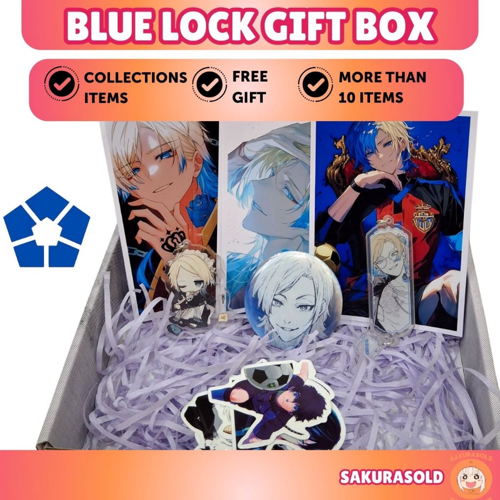 Blue Lock Gift Box Blue Lock Anime Gift Box Blue Lock Keychain Michael ...