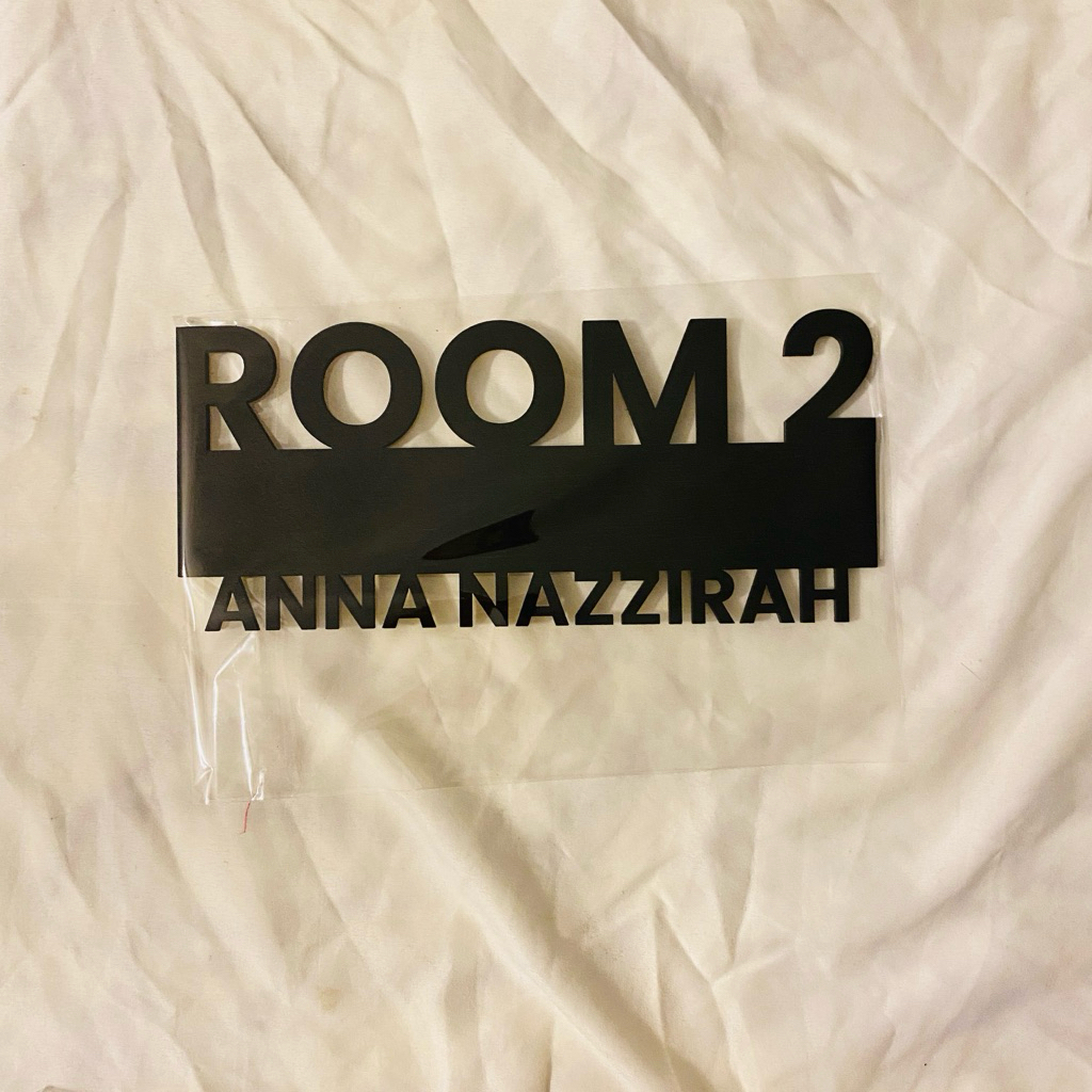 [CUSTOM Besar] Label Pintu Custom Estetik Home Decor Signage | Shopee ...