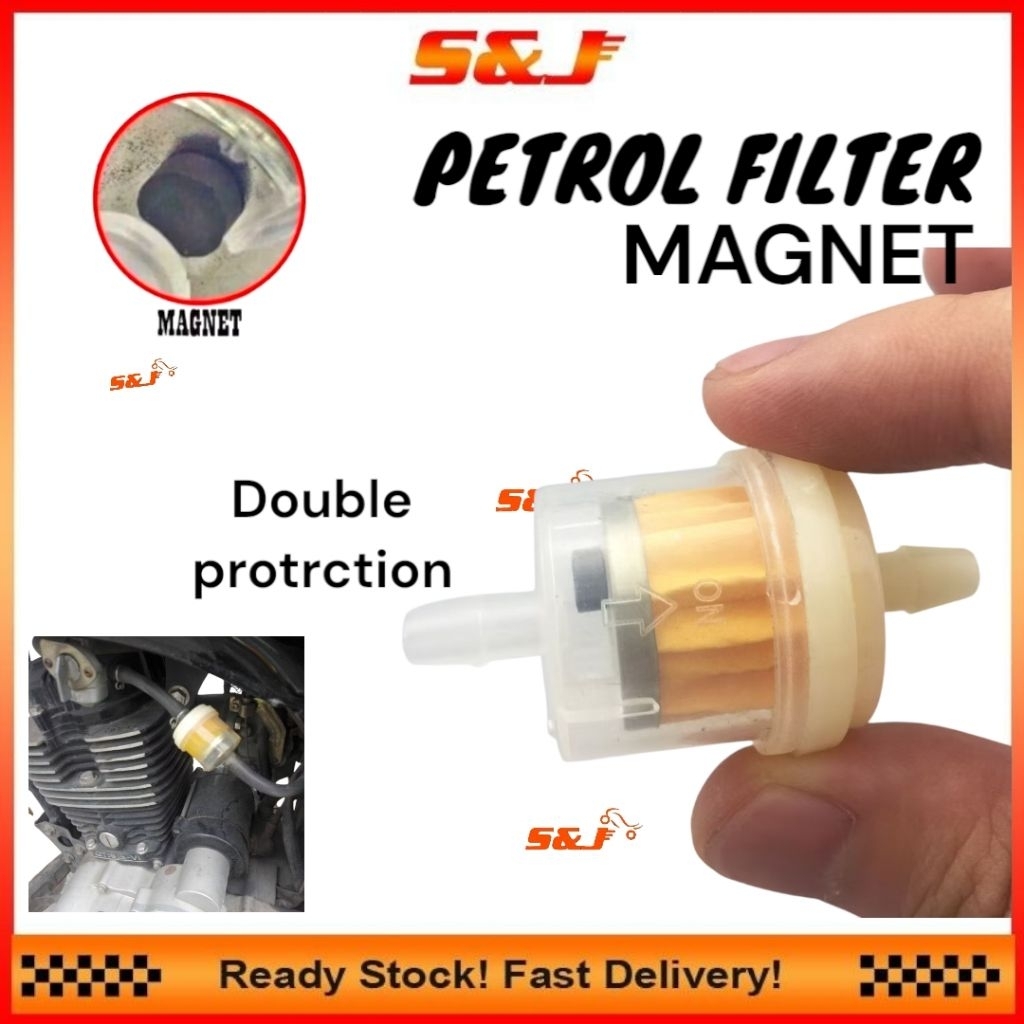 UNIVERSAL MAGNET PETROL FILTER TAHAN TAHI BESI CUB EX5 SRL LC135 WAVE ...