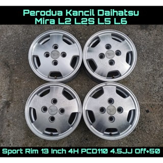 Sport Rim 13 Inch 4H PCD110 4.5JJ Offset+50 For Perodua Kancil Daihatsu ...
