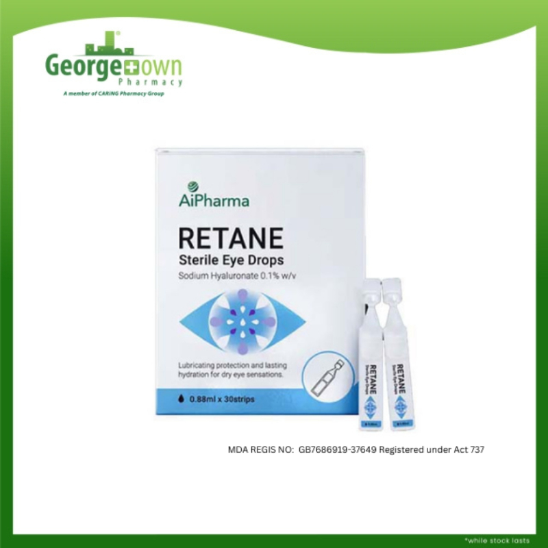 RETANE EYE DROP 0.88ML 5S X 6 [Georgetown Wellings Pharmacy] | Shopee ...