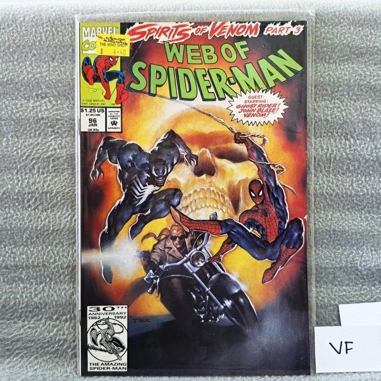 Web of Spider-Man #96 Bagged (1st Series Marvel Comics) Howard Mackie ...