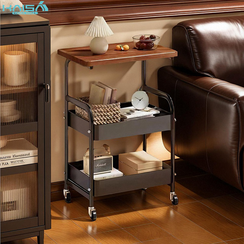 Trolley Shelves Household Movable Snack Trolleys Bedroom Bedside Side ...