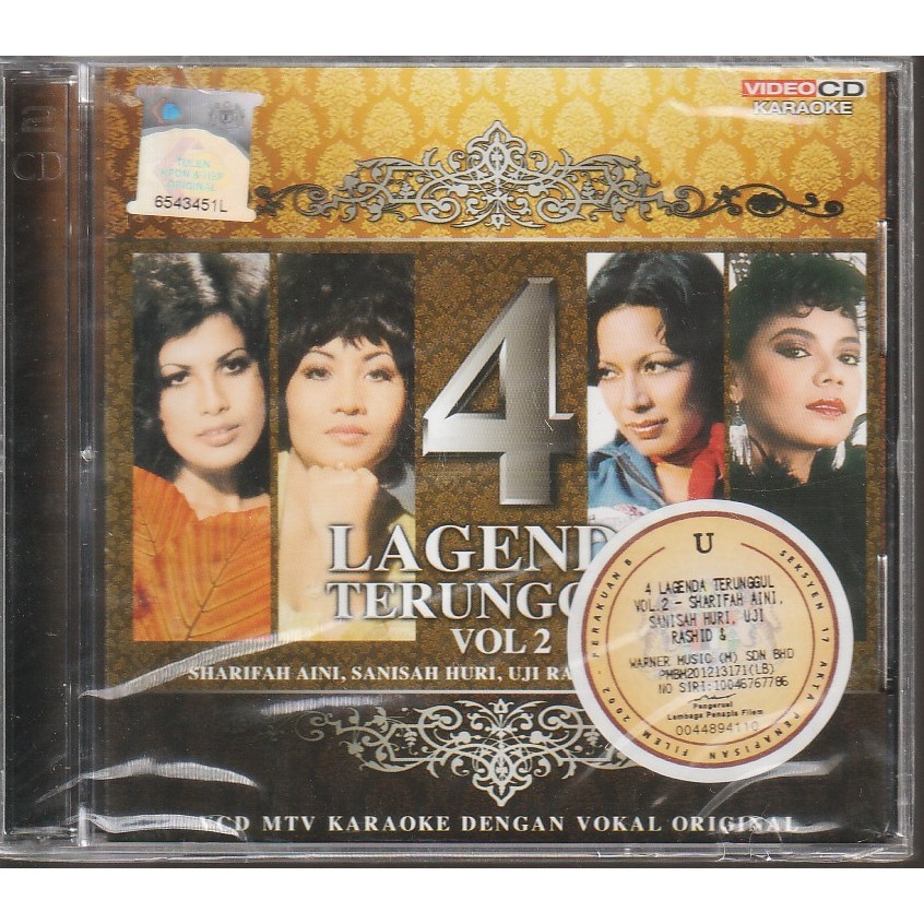 VCD 4 LAGENDA TERUNGGUL VOL 2 : SHARIFAH AINI , SANISAH HURI , UJI ...