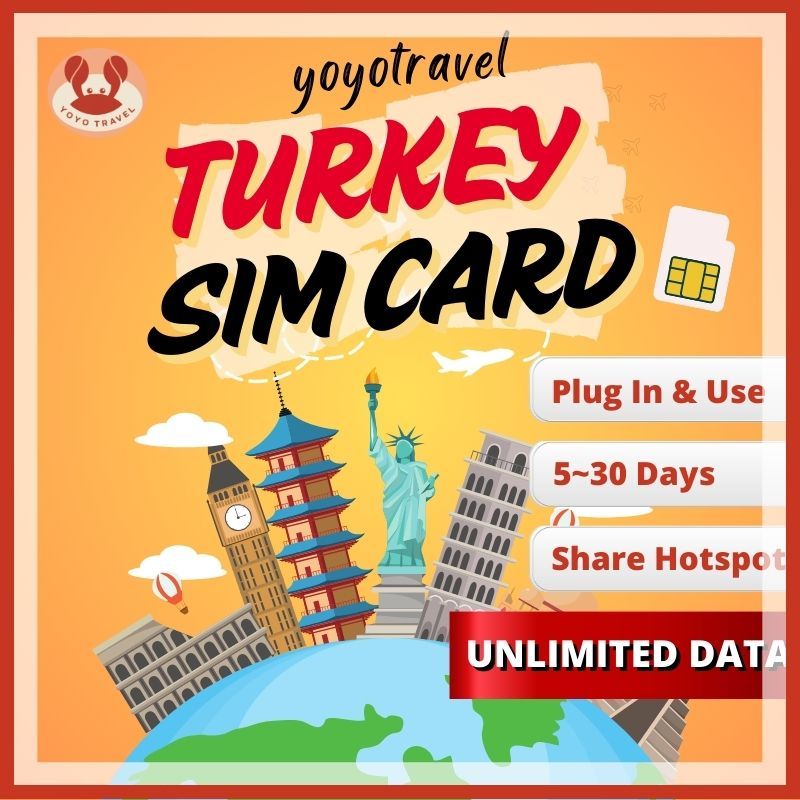 Turkey SIM | Unlimited Data 土耳其sim卡 Turki sim kad | Easy Setup | Travel ...