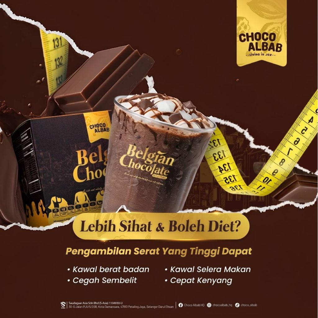 CHOCOALBAB BELGIAN CHOCOLATE DRINKS(20 SACHET) | Shopee Malaysia