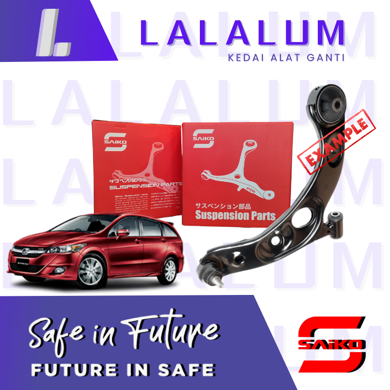 SAIKO JAPAN QUALITY HONDA STREAM SMA, RN6 Lower Arm Assy (1 YEAR ...