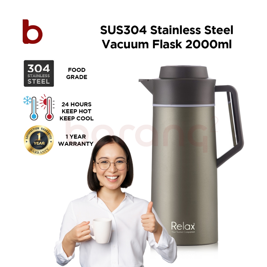 [Best Quality in Malaysia] RELAX 18.8 Stainless Steel Thermal Carafe ...
