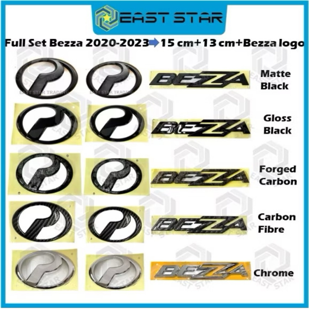 Perodua Bezza emblem and logo (full set) | Shopee Malaysia
