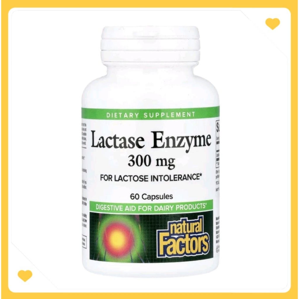 Lactase Enzyme 300mg, 60 Capsules ( Lactase 9,000 FCC ALU ) | Shopee ...