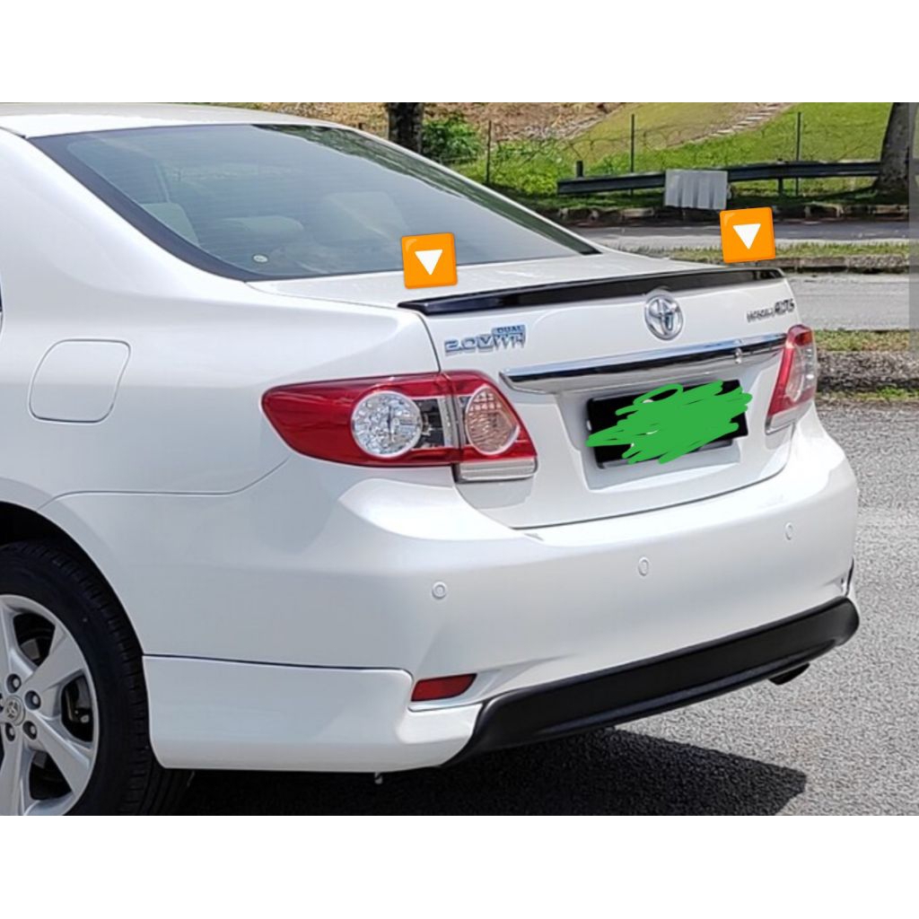 Toyota Altis 2008-2012 Rear Boot Spoiler (Abs Material) | Shopee Malaysia