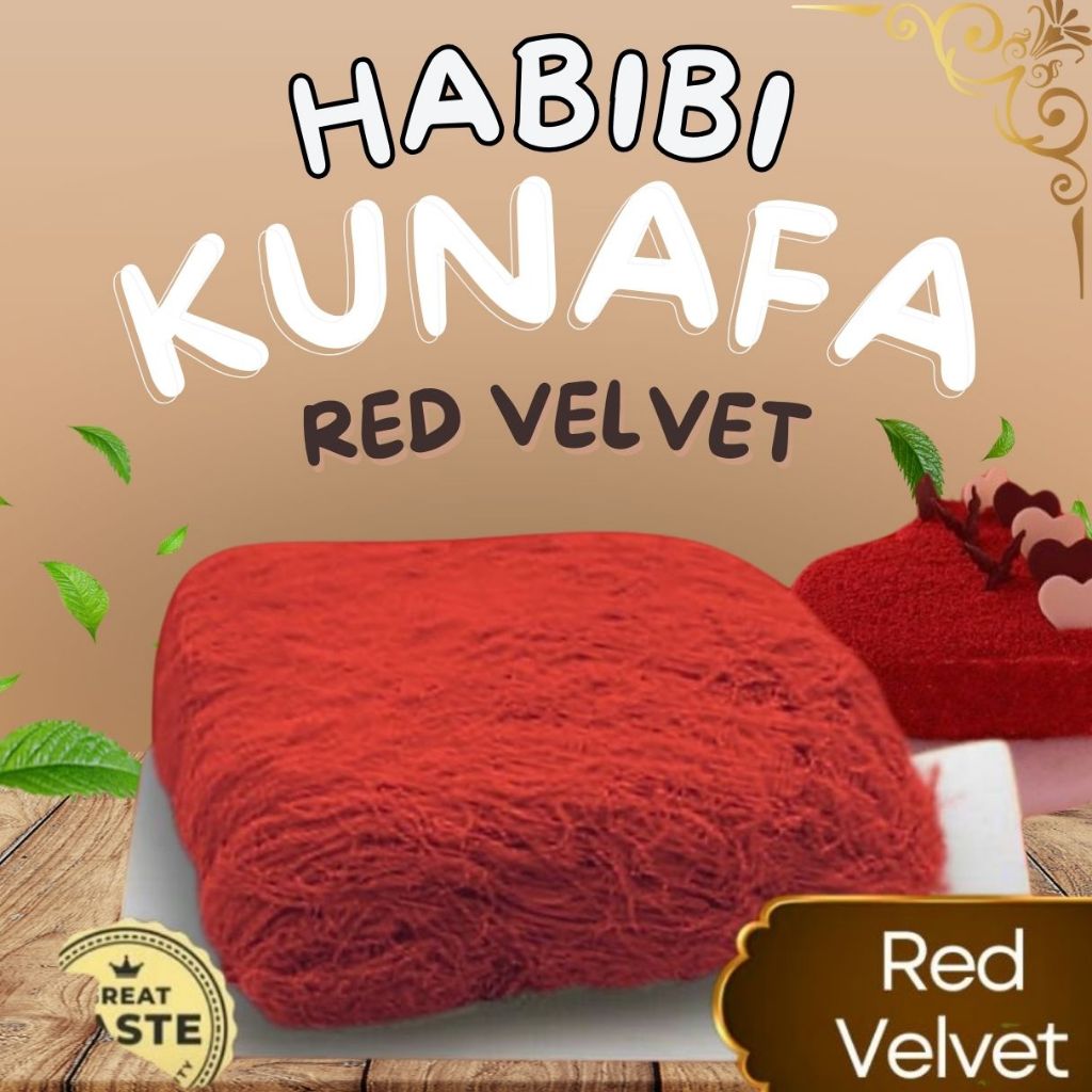 Kunafa Dough / Pastry Kunafa / Kunafa Raw Red Velvet Kunafa Dough 500g ...