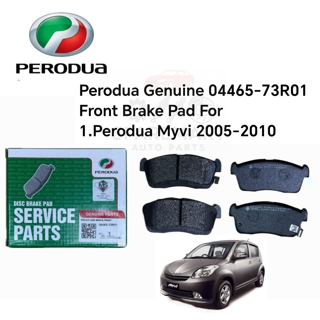 PERODUA ORIGINAL 04465-73R01 Front Brake Pad For Perodua Myvi 2005-2010 ...