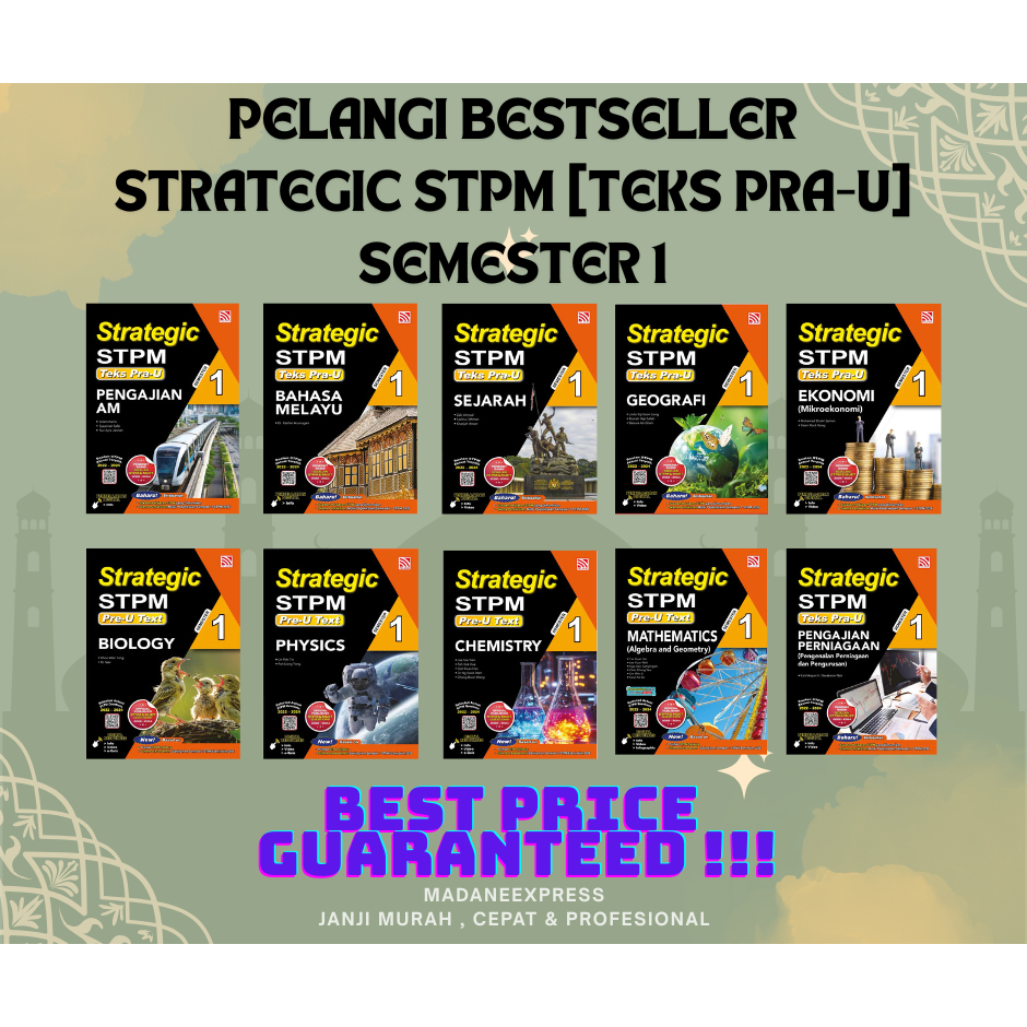 [XPRESS] PELANGI BESTSELLER : STRATEGIC STPM (TEKS PRA-U) SEMESTER 1 | Shopee Malaysia