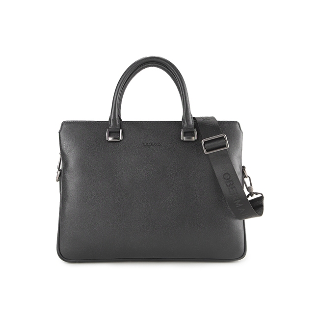 OBERMAIN Men's Document Bag / Genuine Leather / Navy / OBC523G3 ...