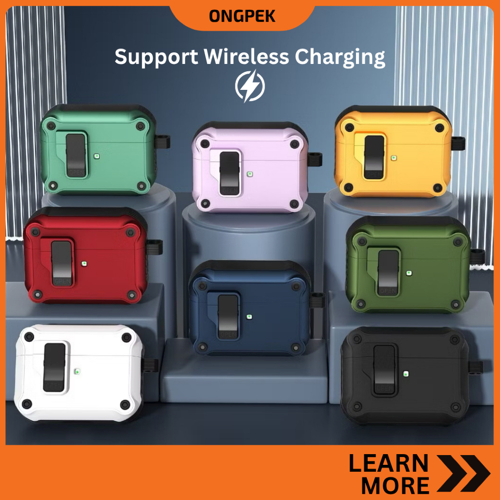 AirPods 1 2 3 4 Pro 2 Bounce Case Full Coverage Protection Impact ...