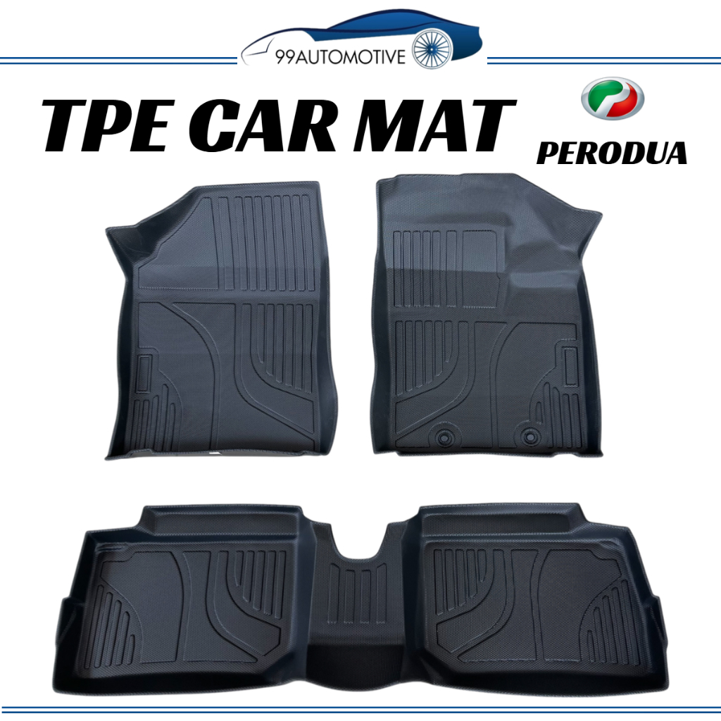 [1 SET] PERODUA TPE Carpet / 5D Carpet Alza Veloz Aruz Ativa Axia Bezza ...