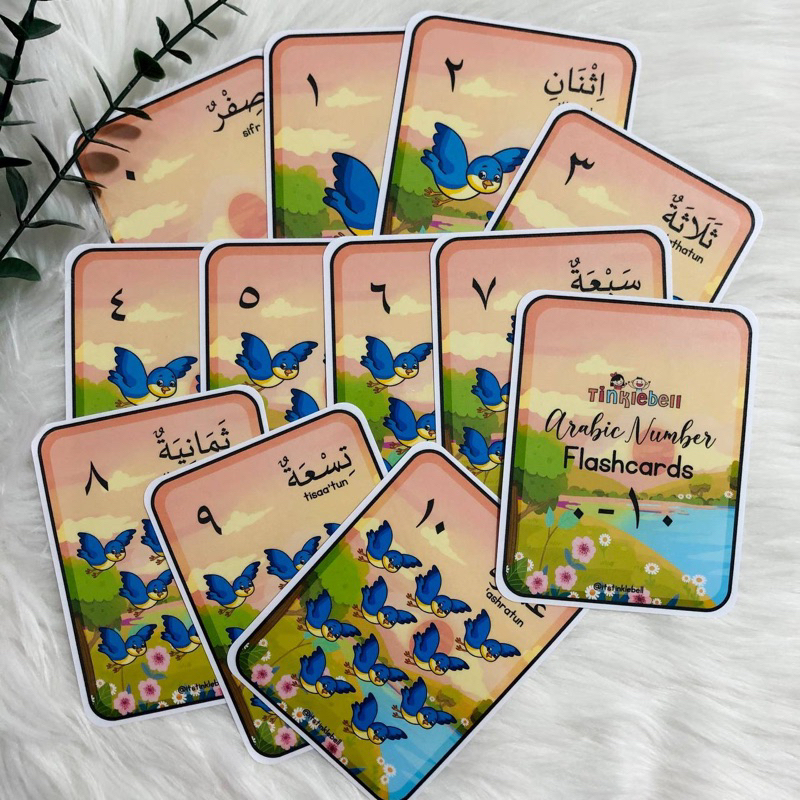 Arabic Number Flashcards 0-10 | Shopee Malaysia