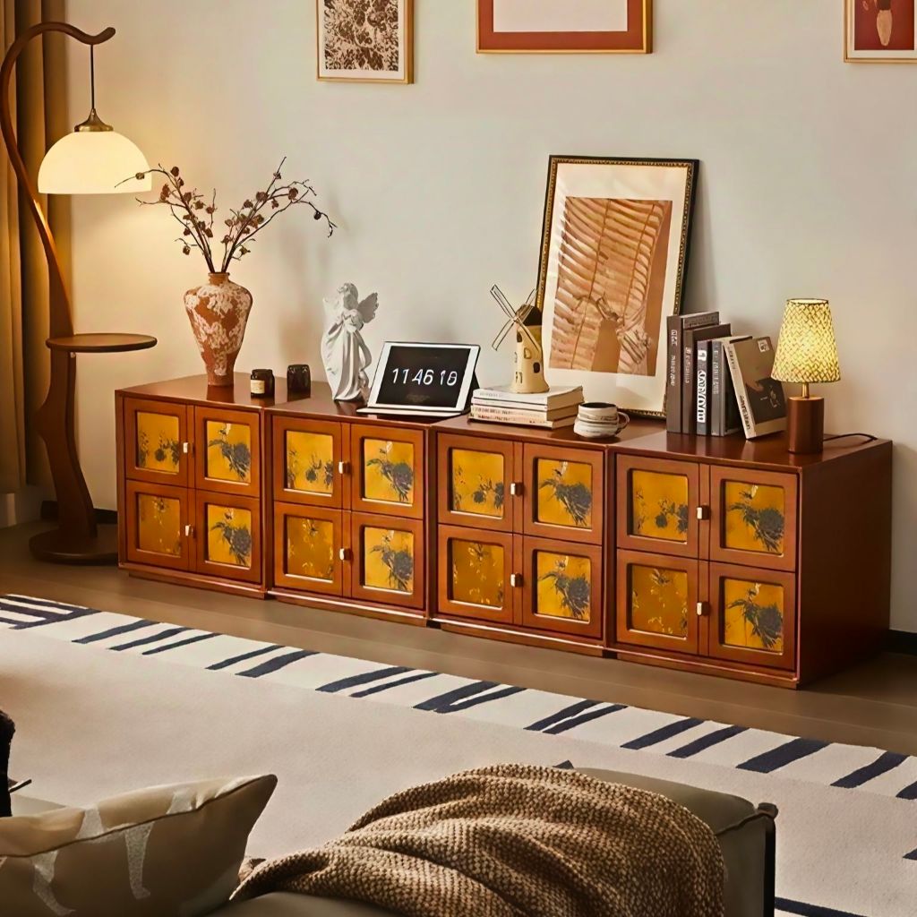 Ancient style Xiangyunsha cabinet modular cabinet solid wood Carmen ...