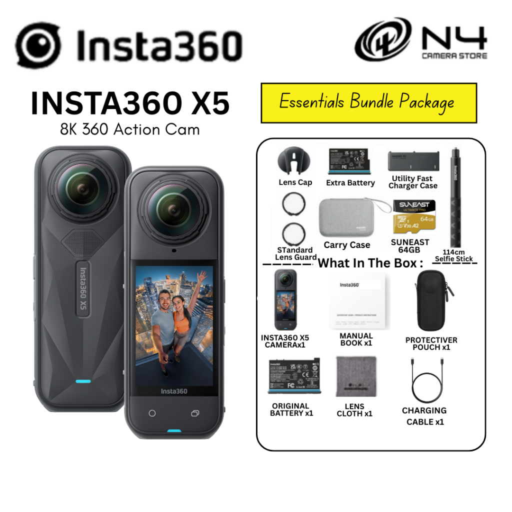 Insta360 X5/Insta360 One X5/The Ultimate 8K 360º Action Camera ...