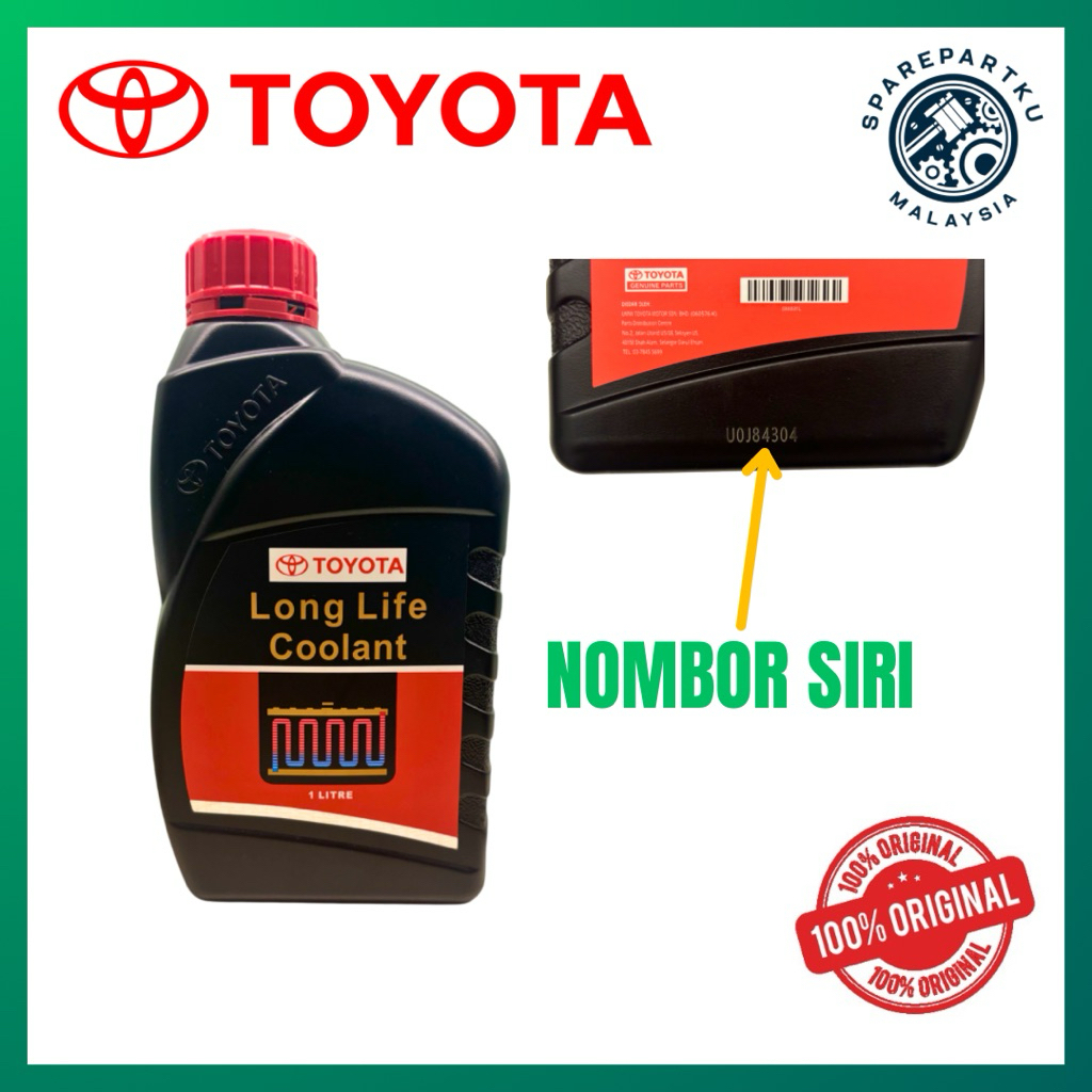[READY STOCK] ORIGINAL TOYOTA LONG LIFE COOLANT 1 LITRE | Shopee Malaysia
