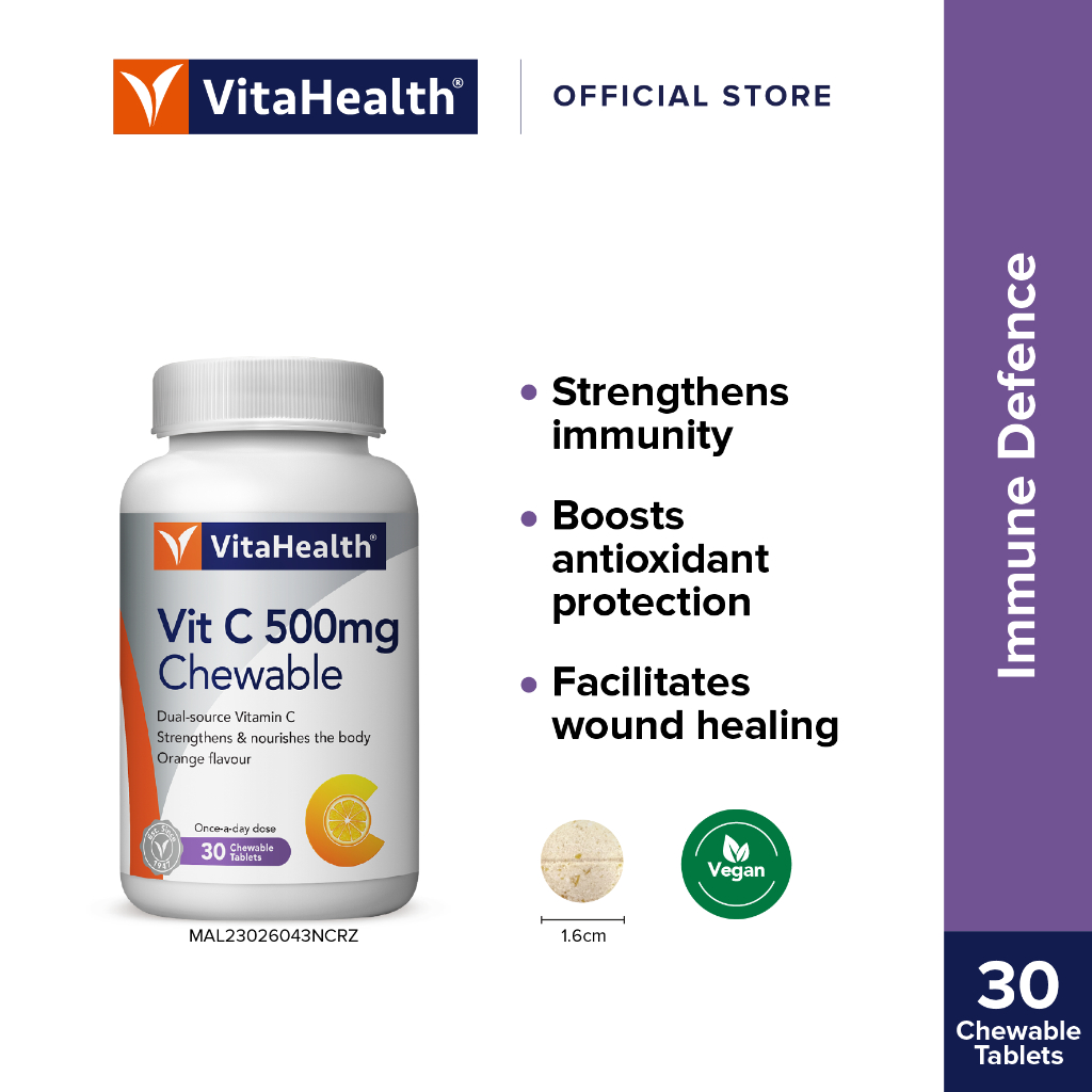 VitaHealth Vit C 500mg (Chewable Vitamin C) [Exp 7/2027] | Shopee Malaysia
