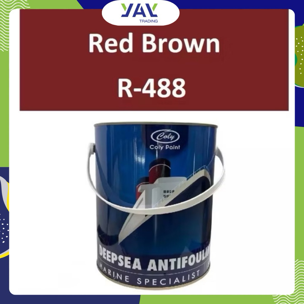 1L / 5L Coly Paint (488) Deepsea Antifouling Paint (Red Brown & Black ...