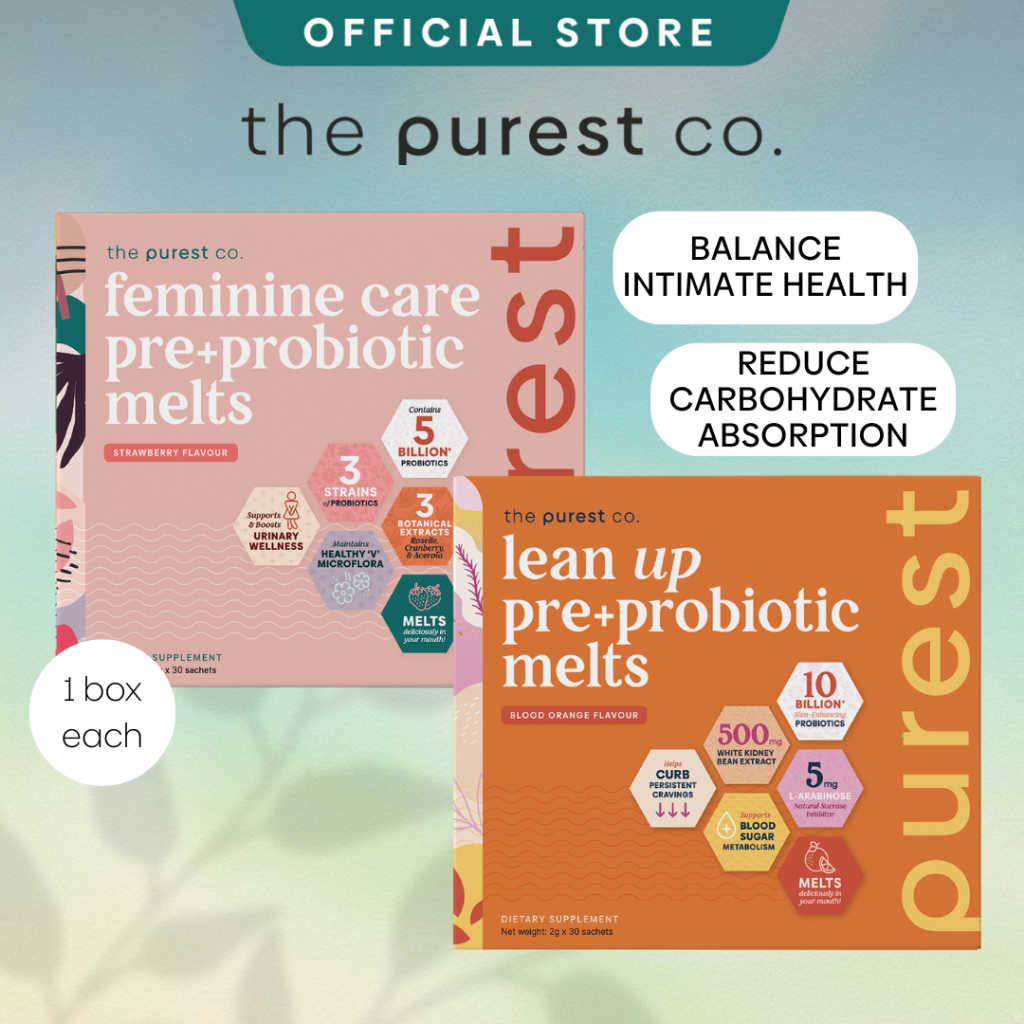 Purest Co Carb Control & Feminine Wellness - Lean Up Pre+Probiotic ...