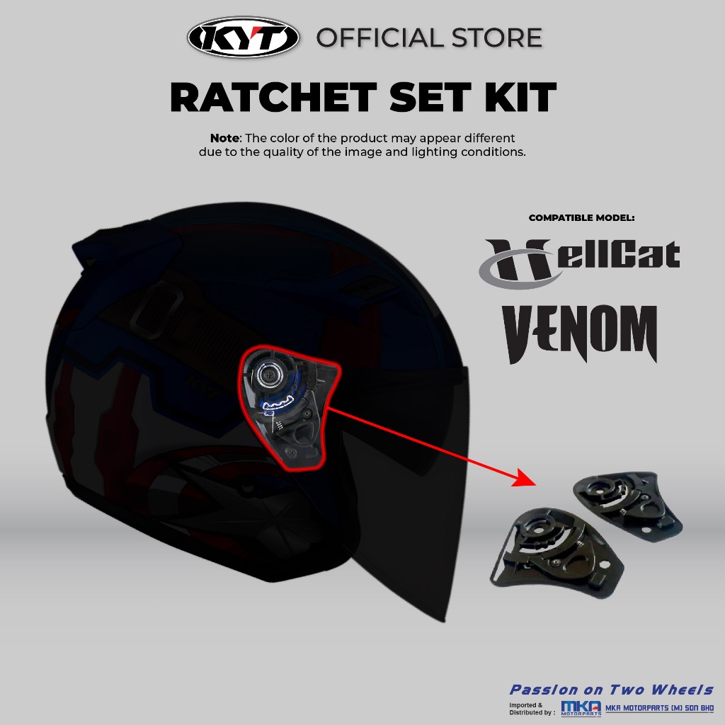 KYT RACHET SET KIT KYT VENOM / HELLCAT / DJ MARU / GALAXY | Shopee Malaysia
