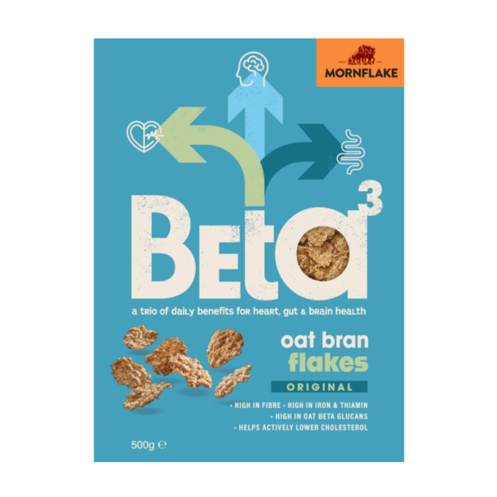 Mornflake Beta Oat Bran Flakes – High Fibre Wholegrain Cereal 500g ...