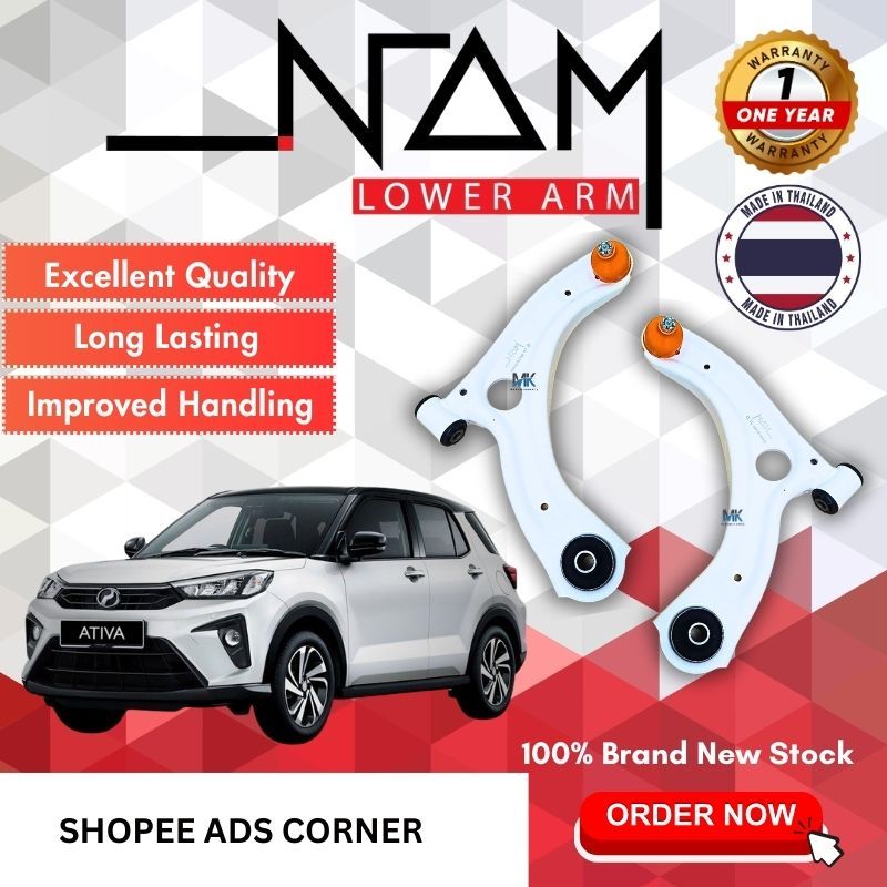 PERODUA ATIVA - NAM HEAVY DUTY PERFORMANCE LOWER ARM [ FRONT/DEPAN ...