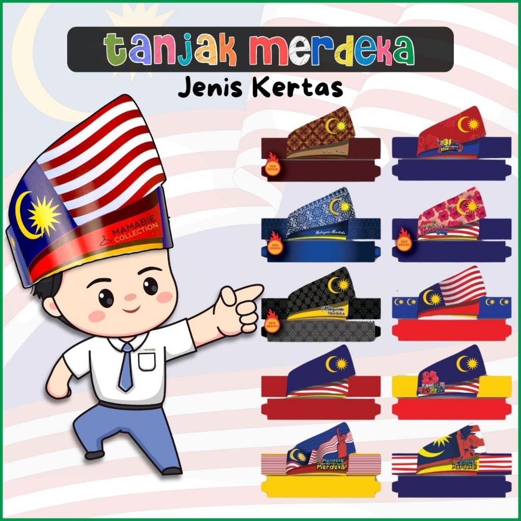 Tanjak Merdeka Crown Aksesori Merdeka Kanak-kanak Lelaki Budak 2025 ...