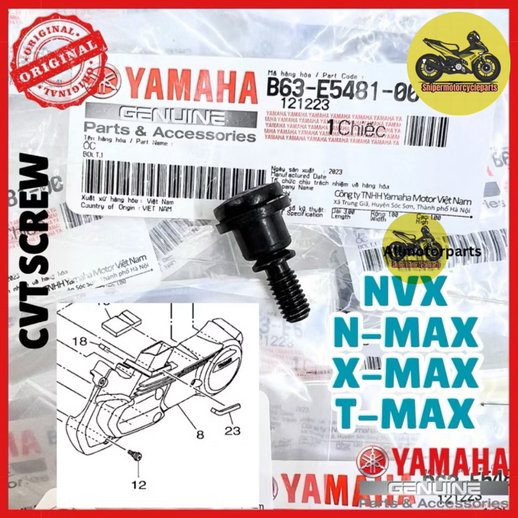 [100% ORI] NVX / NMAX N-MAX / XMAX / T-MAX TMAX CVT SKRU PULLEY MAGNET ...
