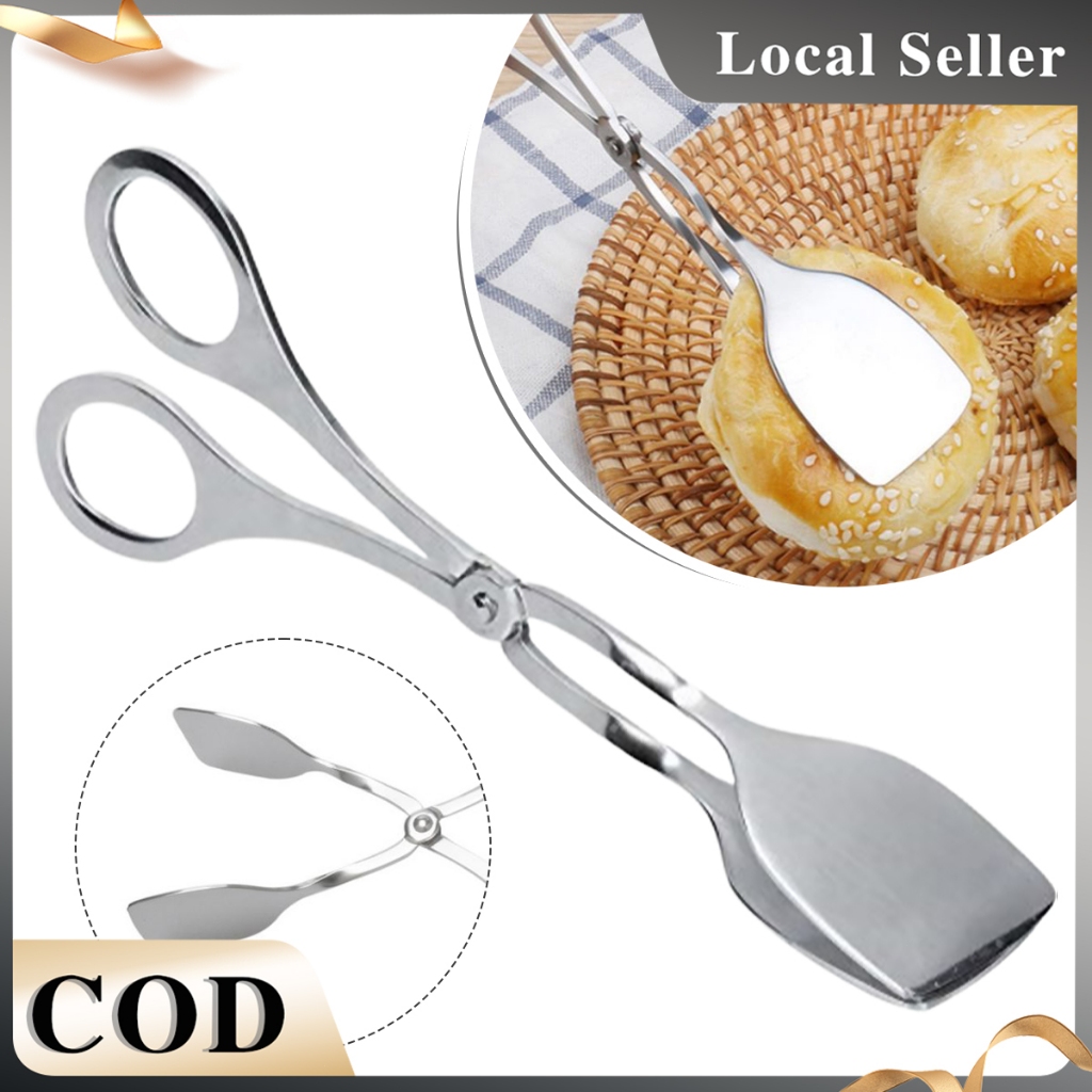 Stainless Steel Food Clip Kitchen Food Clamp Scissor Shaped Buffet ...
